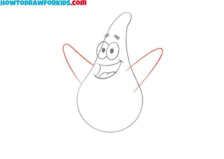 How to Draw Patrick Star - Easy Drawing Tutorial For Kids