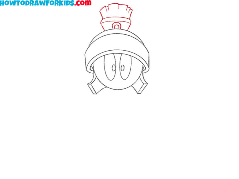 How to Draw Marvin the Martian - Easy Drawing Tutorial For Kids