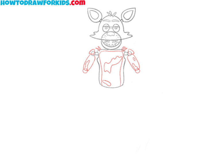 How to Draw Foxy - Easy Drawing Tutorial For Kids