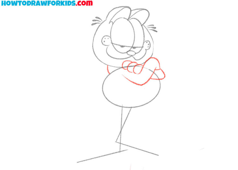 How to Draw Garfield - Easy Drawing Tutorial For Kids