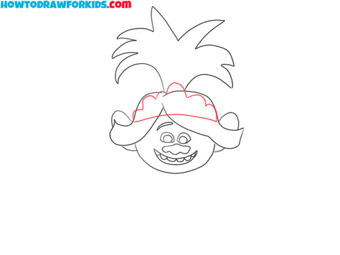 How to Draw Poppy from Trolls - Easy Drawing Tutorial For Kids