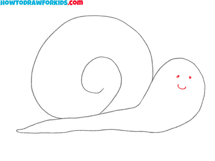 How to Draw a Snail - Easy Drawing Tutorial For Kids