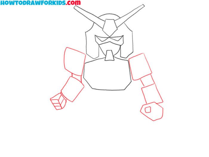 How to Draw Gundam - Easy Drawing Tutorial For Kids