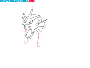 How to Draw Gyarados - Easy Drawing Tutorial For Kids
