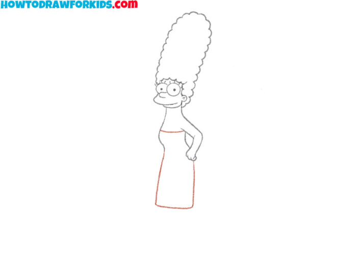 How to Draw Marge Simpson - Easy Drawing Tutorial For Kids