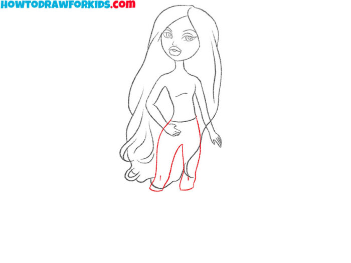 How to Draw Bratz Doll - Easy Drawing Tutorial For Kids