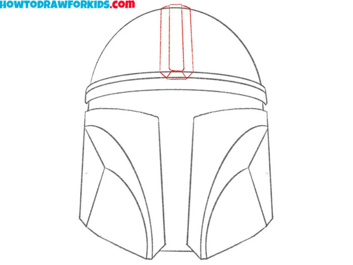 How to Draw the Mandalorian Helmet - Drawing Tutorial For Kids