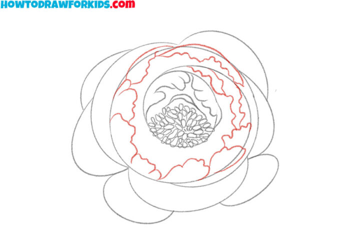 How to Draw a Peony - Easy Drawing Tutorial For Kids