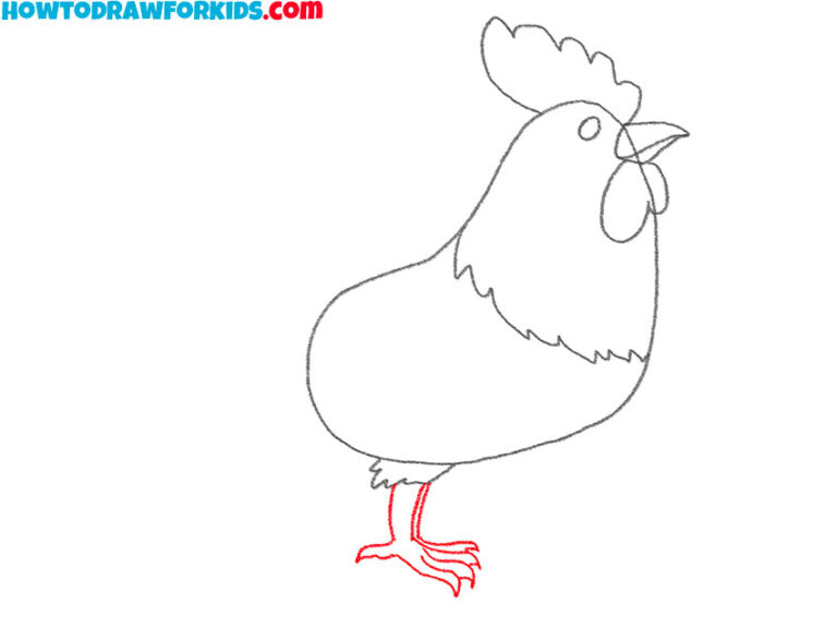 How to Draw a Rooster - Easy Drawing Tutorial For Kids