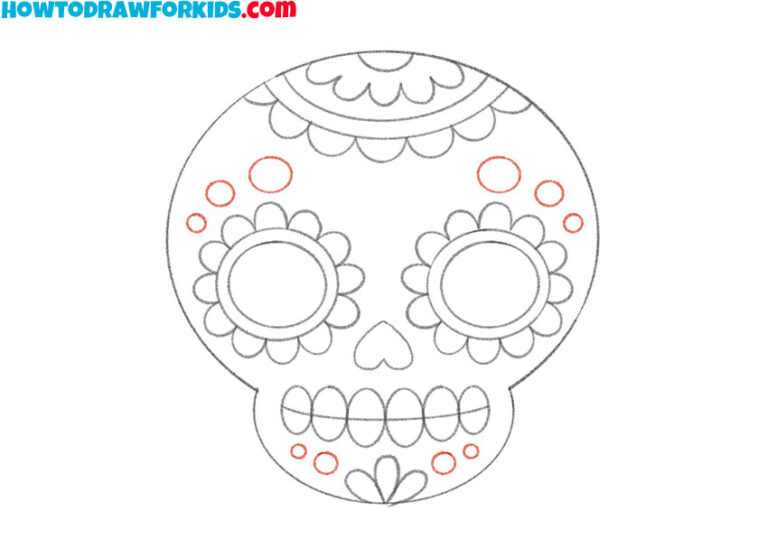 How to Draw a Sugar Skull - Easy Drawing Tutorial For Kids