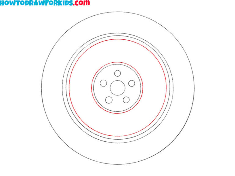 How to Draw a Wheel - Easy Drawing Tutorial For Kids