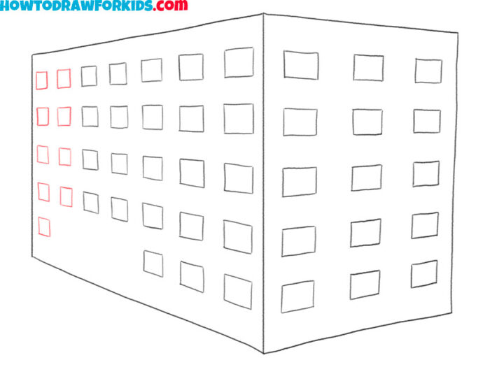 How to Draw a 3D Building - Easy Drawing Tutorial For Kids