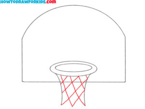 How to Draw a Basketball Hoop - Easy Drawing Tutorial For Kids