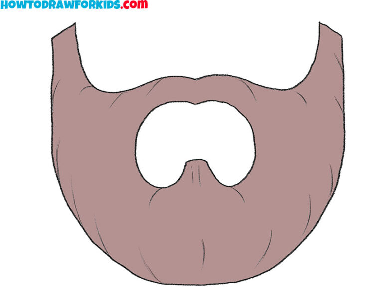 How to Draw a Beard - Easy Drawing Tutorial For Kids