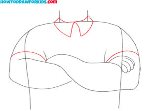 How to Draw Crossed Arms - Easy Drawing Tutorial For Kids