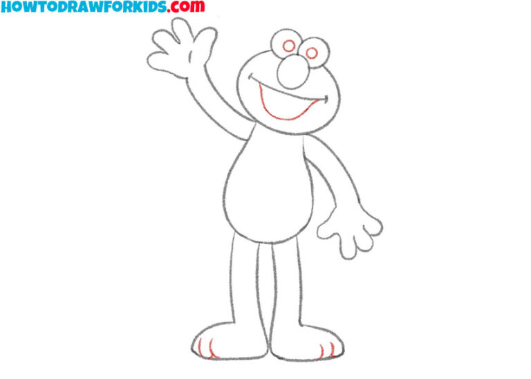How to Draw Elmo - Easy Drawing Tutorial For Kids