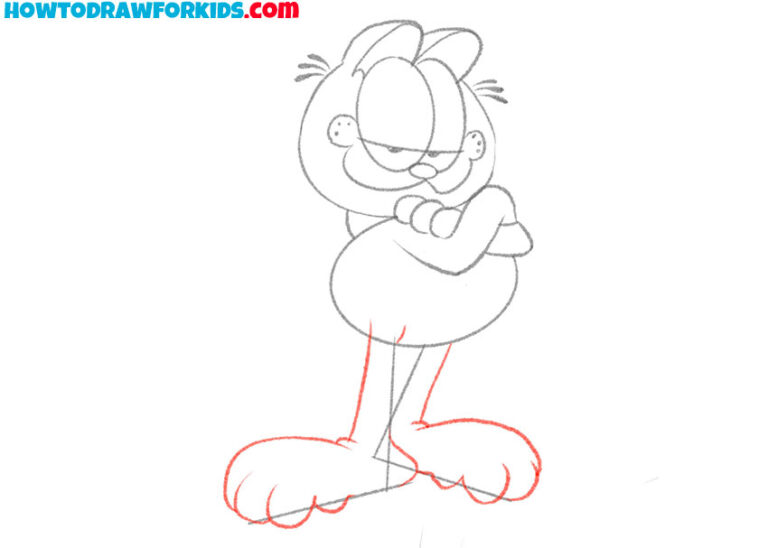 How to Draw Garfield - Easy Drawing Tutorial For Kids