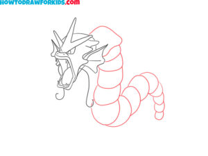 How to Draw Gyarados - Easy Drawing Tutorial For Kids