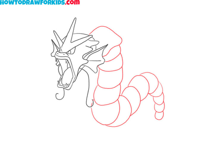 How to Draw Gyarados - Easy Drawing Tutorial For Kids