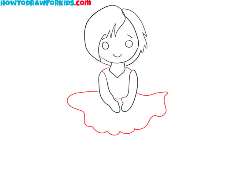 How to Draw a Ballerina - Easy Drawing Tutorial For Kids