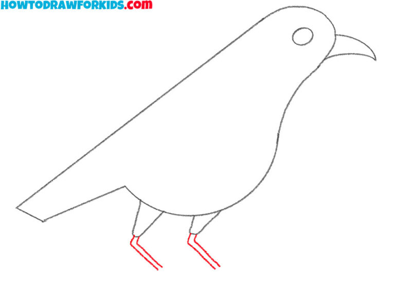 How to Draw a Raven - Easy Drawing Tutorial For Kids