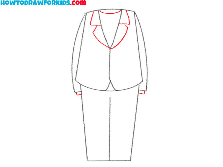 How to Draw a Suit - Easy Drawing Tutorial For Kids