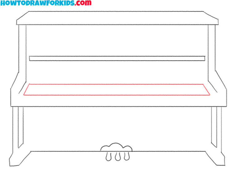 How to Draw a Piano - Easy Drawing Tutorial For Kids