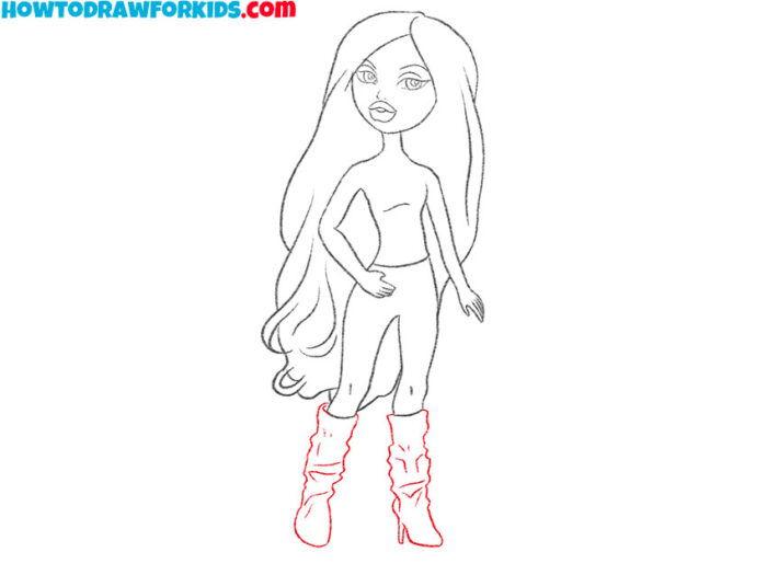 How to Draw Bratz Doll - Easy Drawing Tutorial For Kids