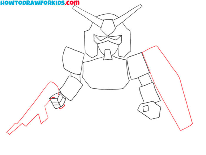 How to Draw Gundam - Easy Drawing Tutorial For Kids