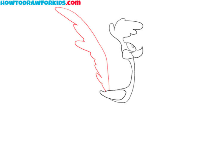 How to Draw Roadrunner - Easy Drawing Tutorial For Kids