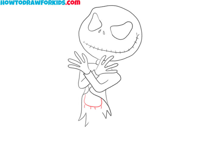 How to Draw Jack Skellington - Easy Drawing Tutorial For Kids