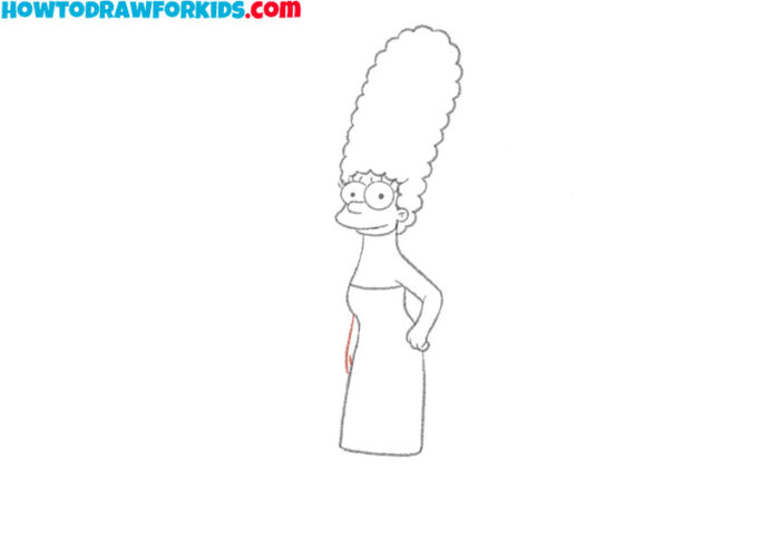 How to Draw Marge Simpson - Easy Drawing Tutorial For Kids