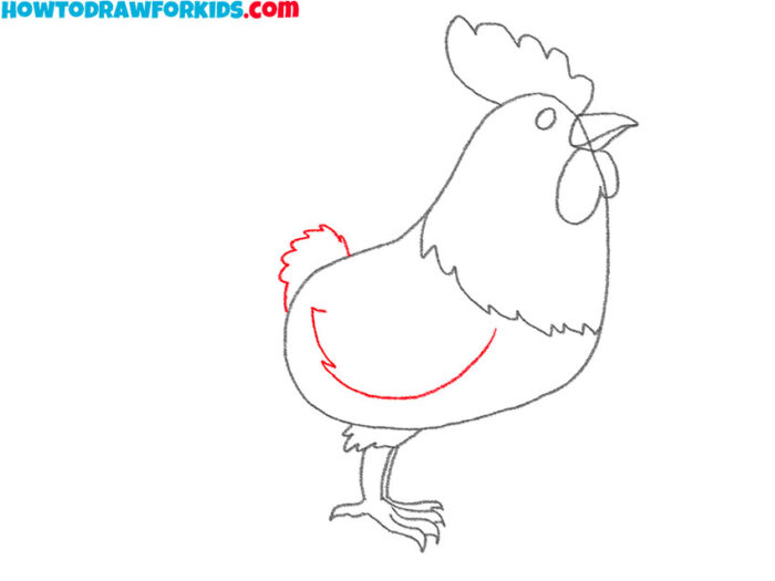 How to Draw a Rooster - Easy Drawing Tutorial For Kids
