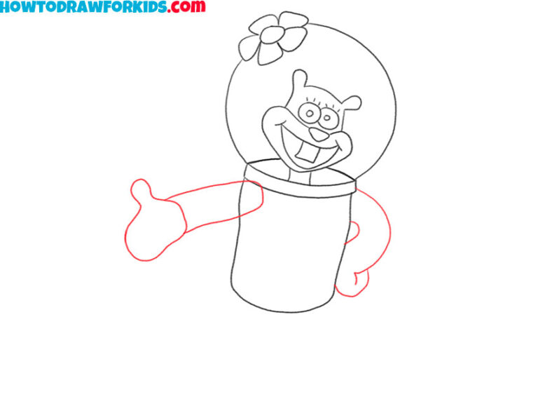 How to Draw Sandy Cheeks - Easy Drawing Tutorial For Kids
