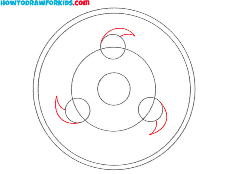 How to Draw Sharingan - Easy Drawing Tutorial For Kids