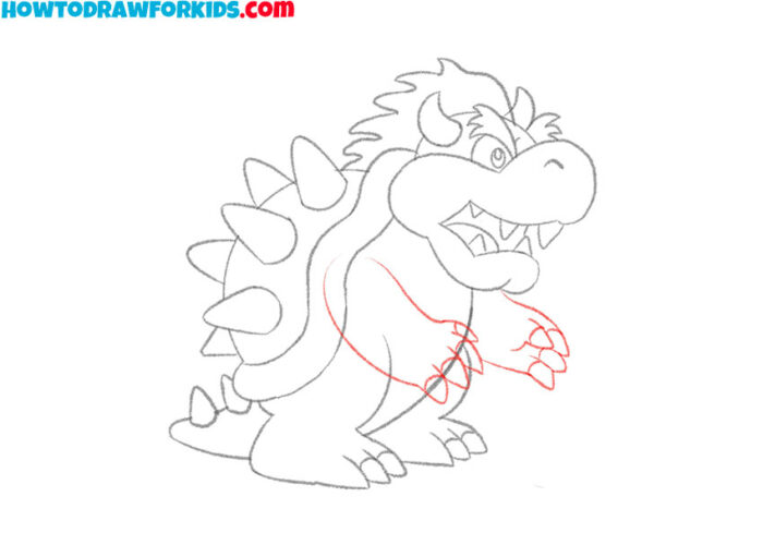 How to Draw Bowser - Easy Drawing Tutorial For Kids