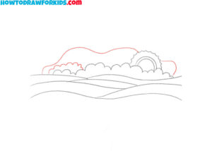 How to Draw Farmland - Easy Drawing Tutorial For Kids
