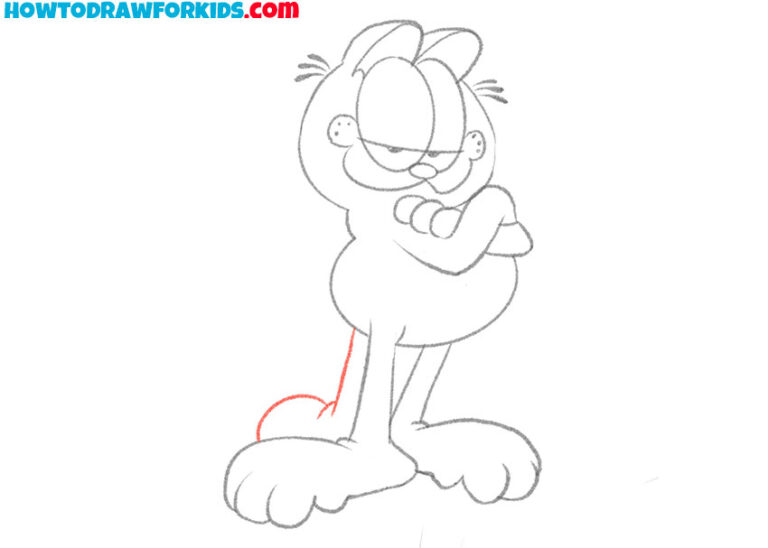 How to Draw Garfield - Easy Drawing Tutorial For Kids