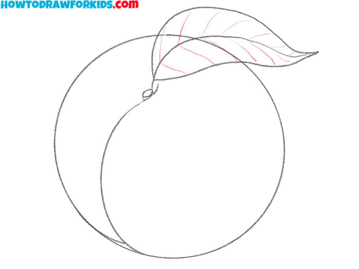 How to Draw a Peach - Easy Drawing Tutorial For Kids