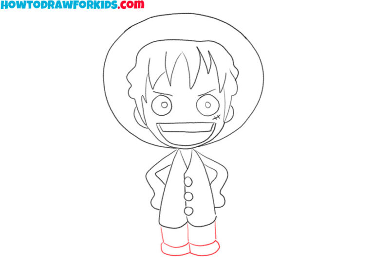 How to Draw Luffy - Easy Drawing Tutorial For Kids