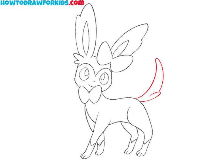 How to Draw Sylveon - Easy Drawing Tutorial For Kids