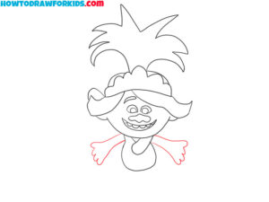 How to Draw Poppy from Trolls - Easy Drawing Tutorial For Kids