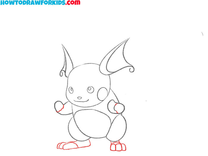 How to Draw Raichu - Easy Drawing Tutorial For Kids