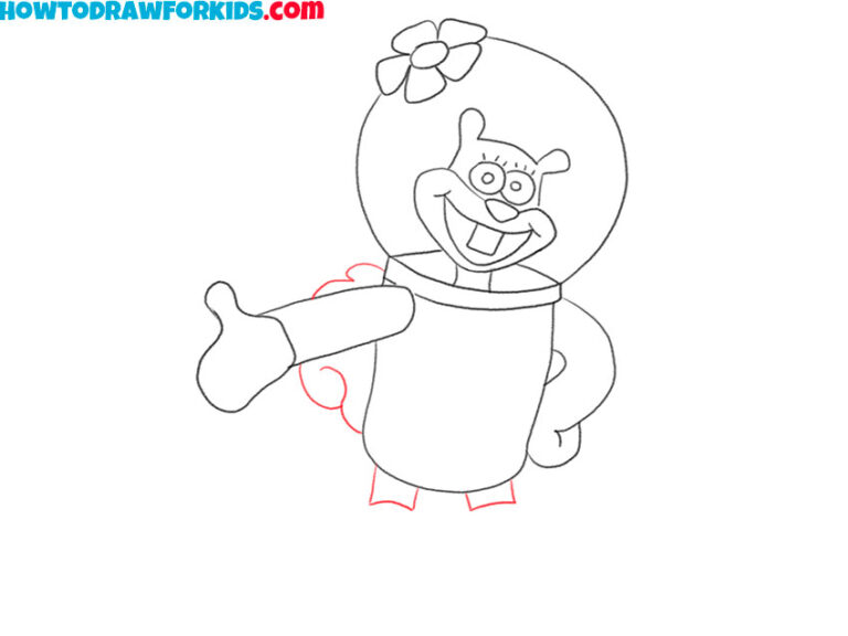 How to Draw Sandy Cheeks - Easy Drawing Tutorial For Kids