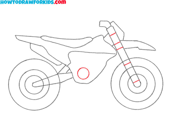 How to Draw a Dirt Bike - Easy Drawing Tutorial For Kids