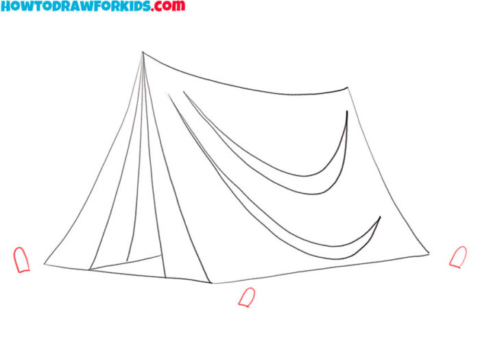 How to Draw a Tent - Easy Drawing Tutorial For Kids
