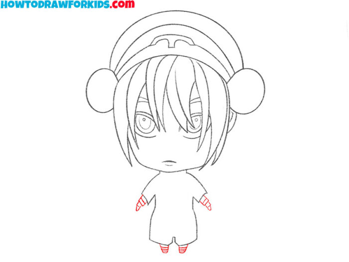 How to Draw Toph - Easy Drawing Tutorial For Kids