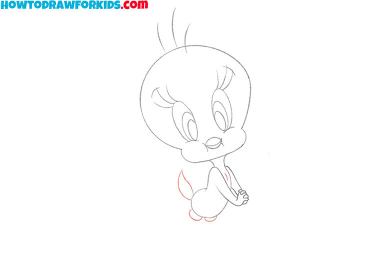 How to Draw Tweety Bird - Easy Drawing Tutorial For Kids