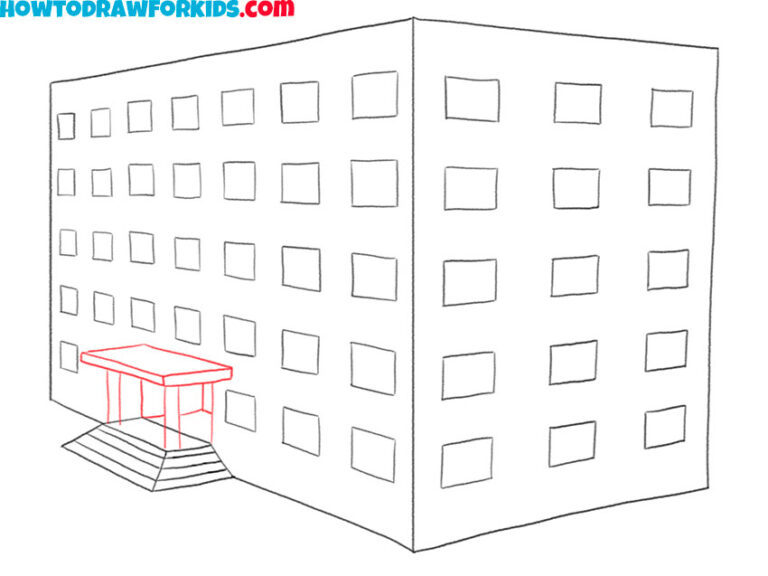 How to Draw a 3D Building - Easy Drawing Tutorial For Kids