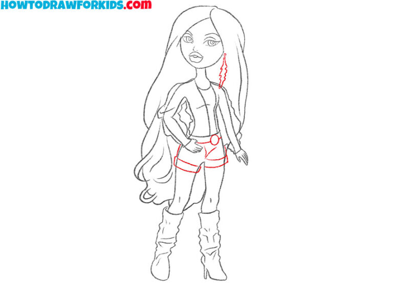How to Draw Bratz Doll - Easy Drawing Tutorial For Kids